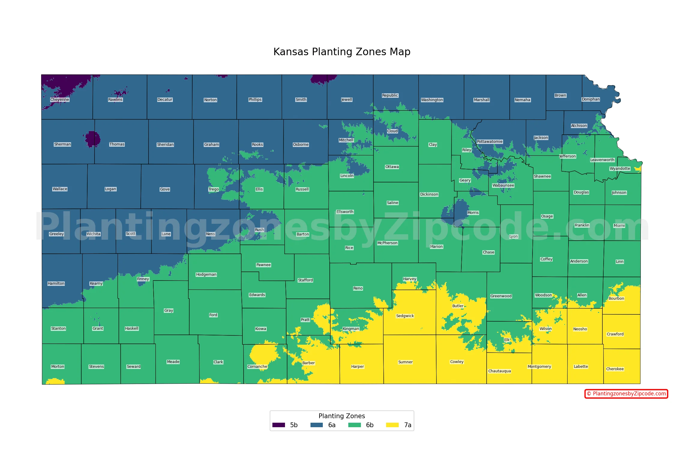 Kansas Time Zone Map