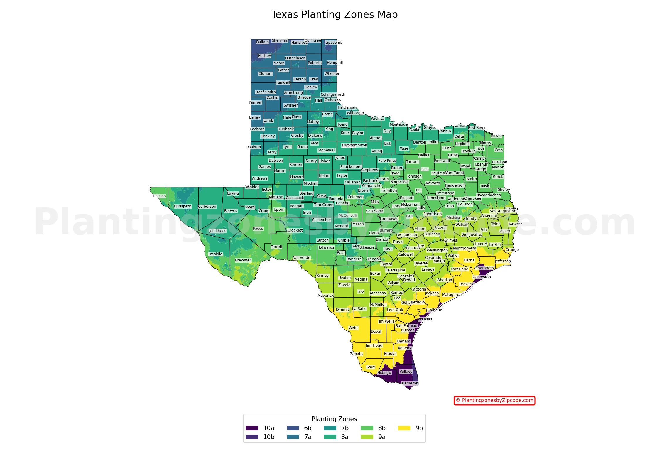 Texas Hardiness Zone Map What Is My USDA Hardiness Zone? Dragons