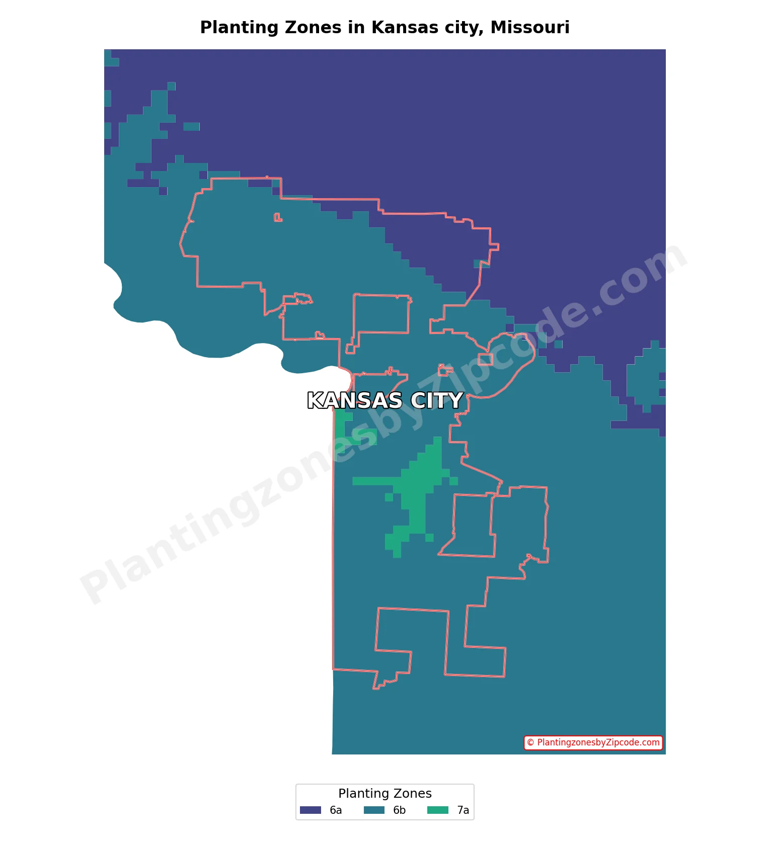 3 planting zones in Kansas City and Map - plantingzonesbyzipcode