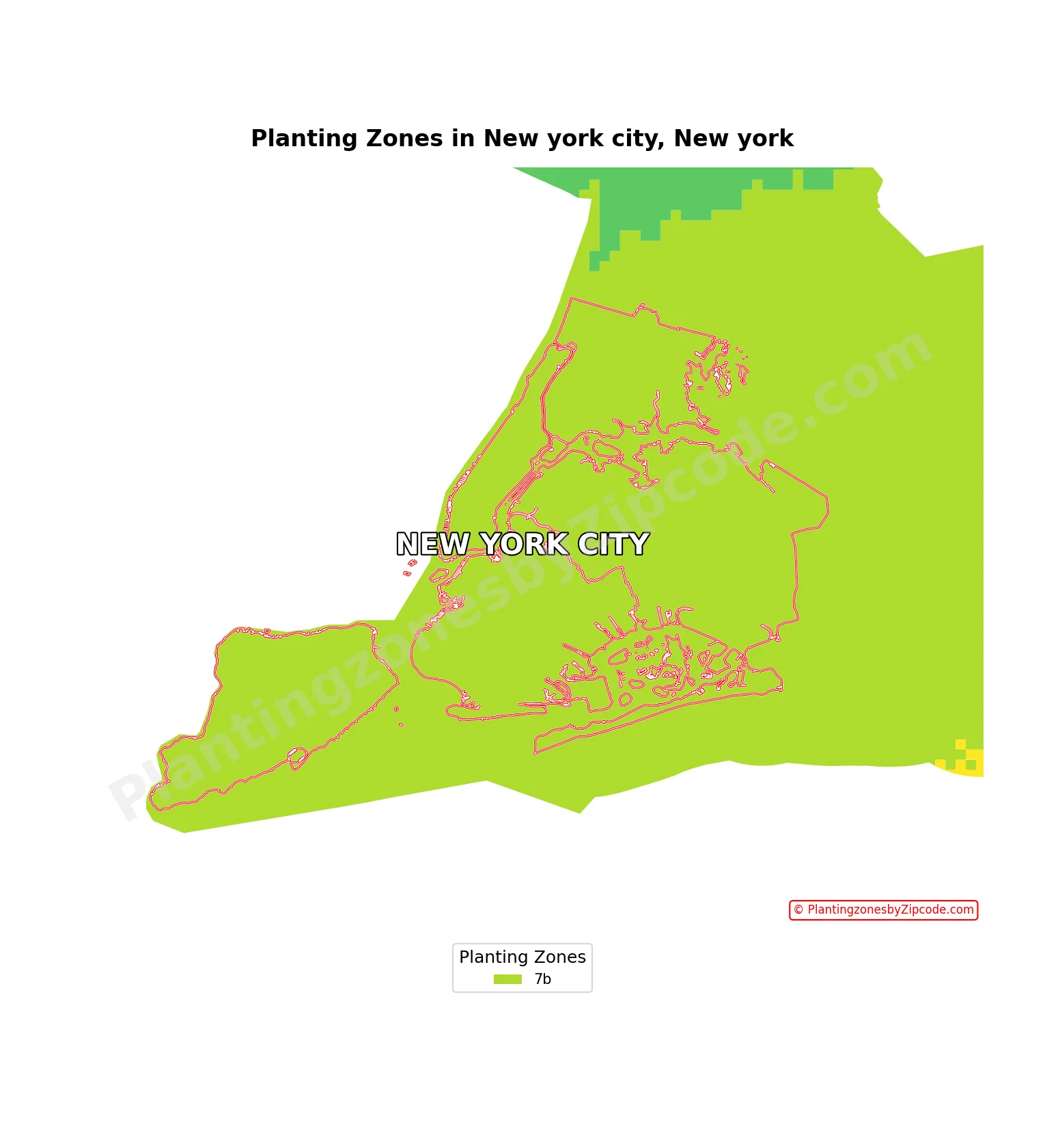 Planting zone in New York City and Map - plantingzonesbyzipcode