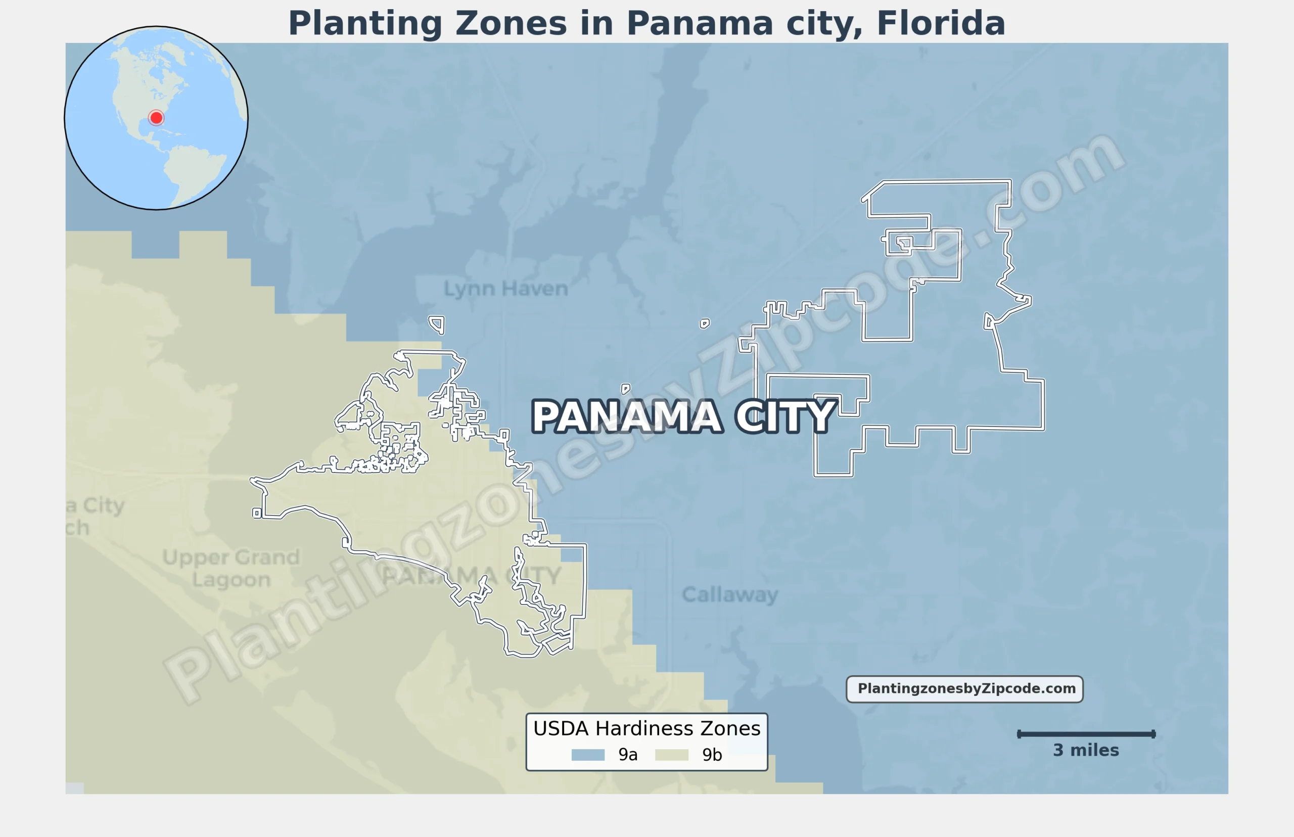 Map Panama City Florida