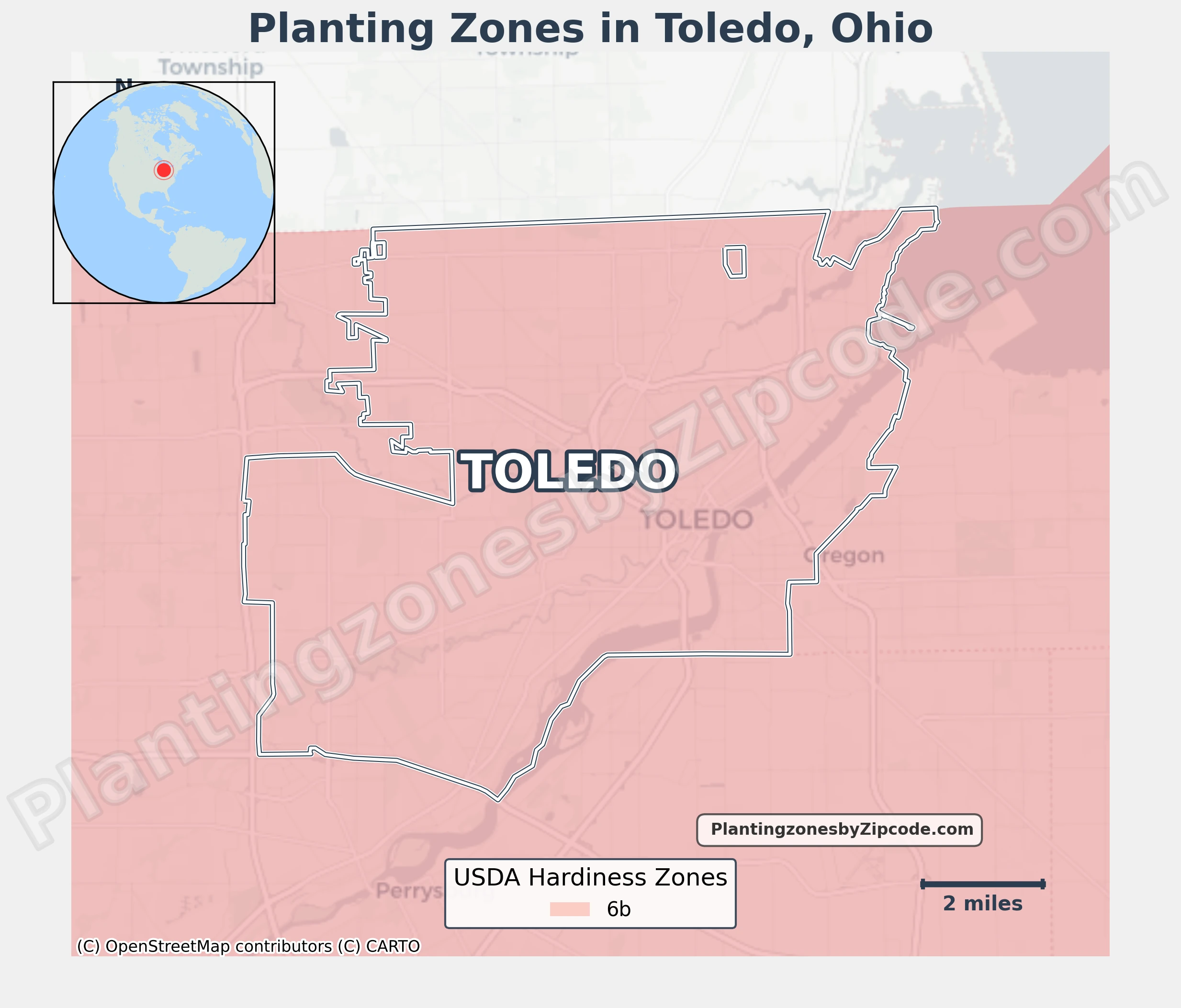 Miles Toledo Ohio Map Toledo Ohio Map Print In Classic